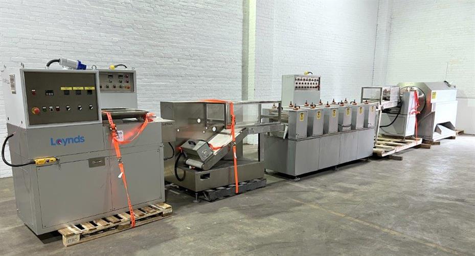 Loynds 300 mm Wide Rolling & Scoring Line for Chiclets | Processing ...