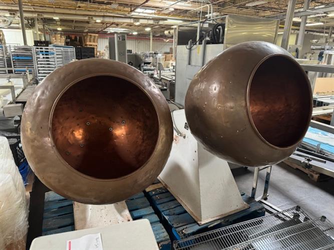 (2) Copper 38" Coating Pans | Processing + Packaging Equipment | New, Used + Reconditioned ...